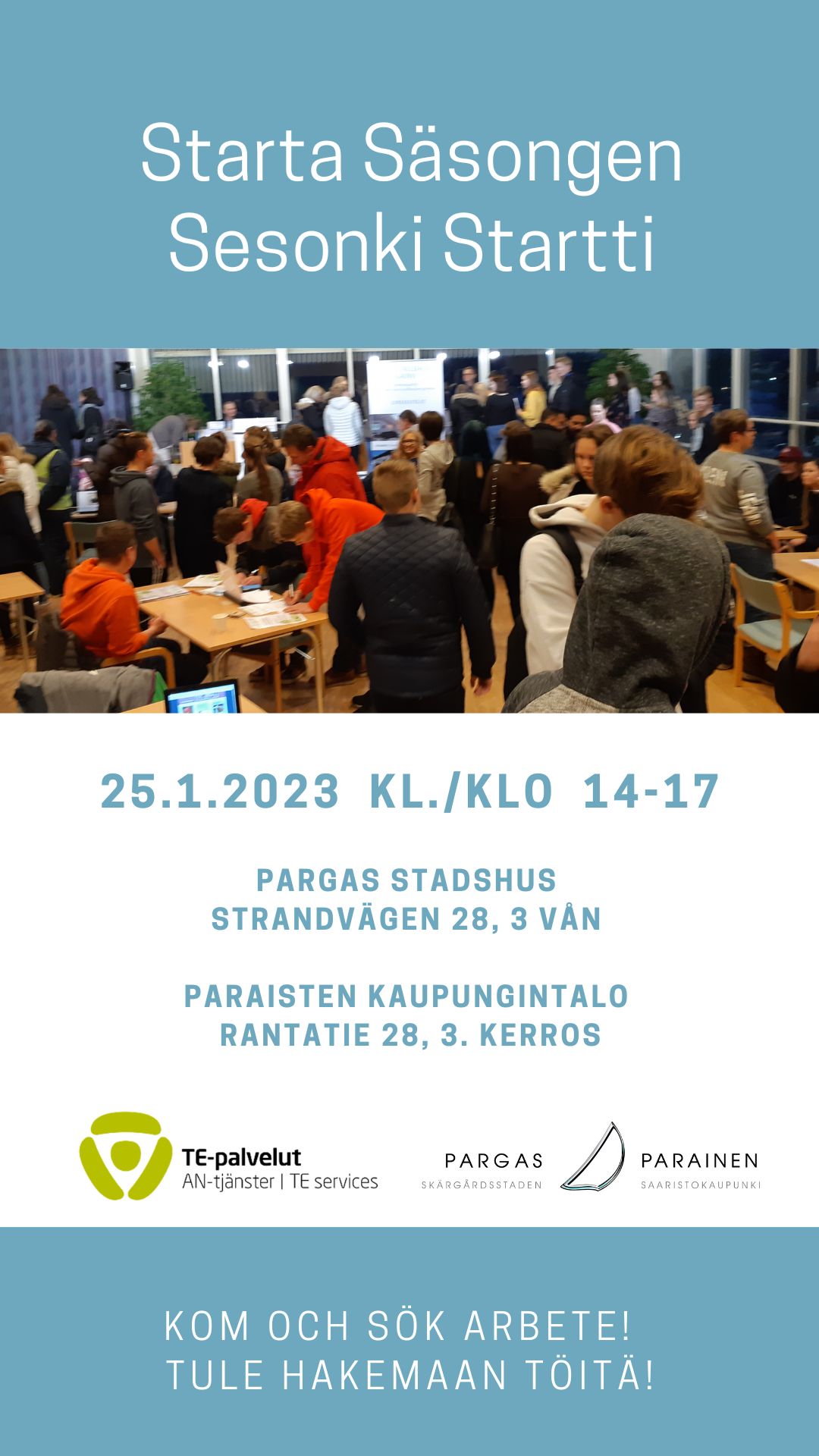 Starta Säsongen 2023 - Pargas -portal